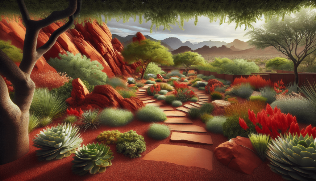 Designing A Low-Maintenance Garden With Red Rock - Lillys Landscape Supply